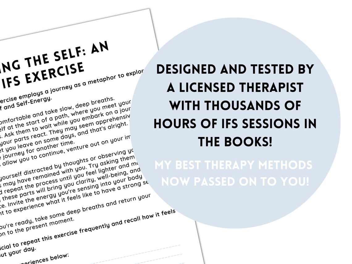 IFS Exercise on Finding the Self Internal Family Systems - Etsy