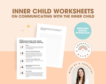 Inner Child Healing Worksheet - Etsy