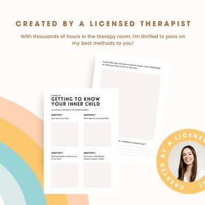 Inner Child Worksheet on Getting to Know Your Inner Child Healing ...
