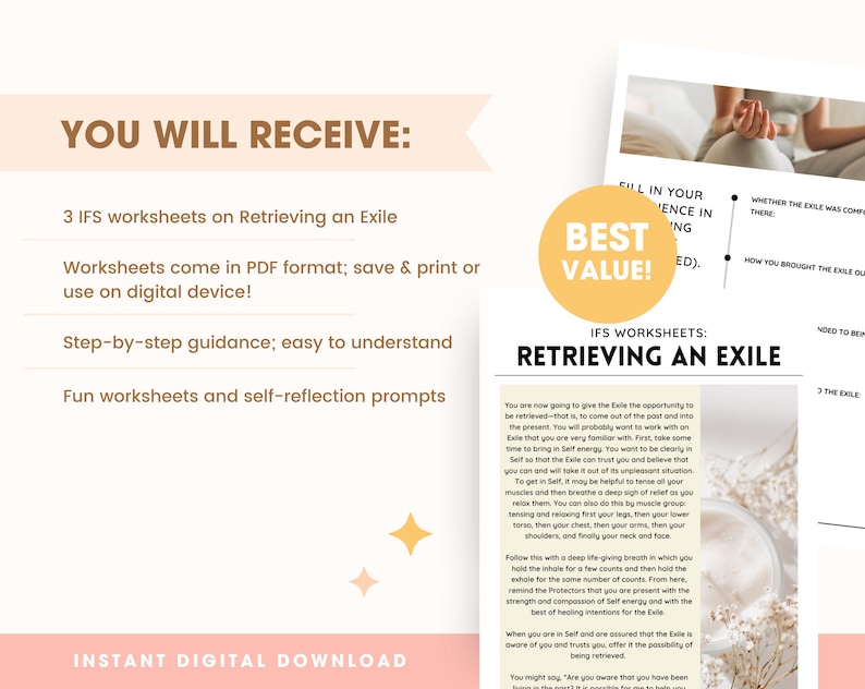 IFS Parts on Exiles Internal Family Systems Therapy Exercise ...