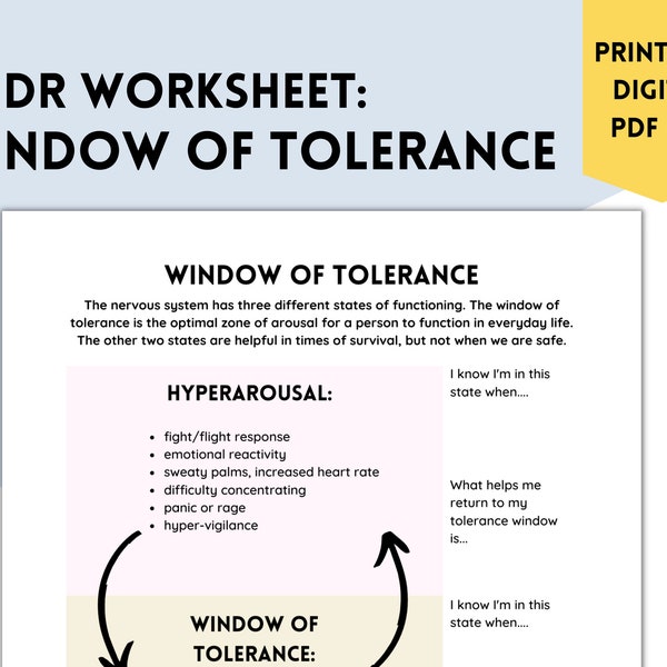 Window of Tolerance - Etsy