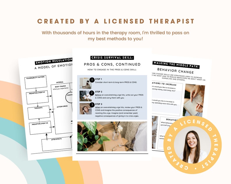 DBT Bundle DBT Flash Cards, Therapy Worksheets, DBT Skills Training ...