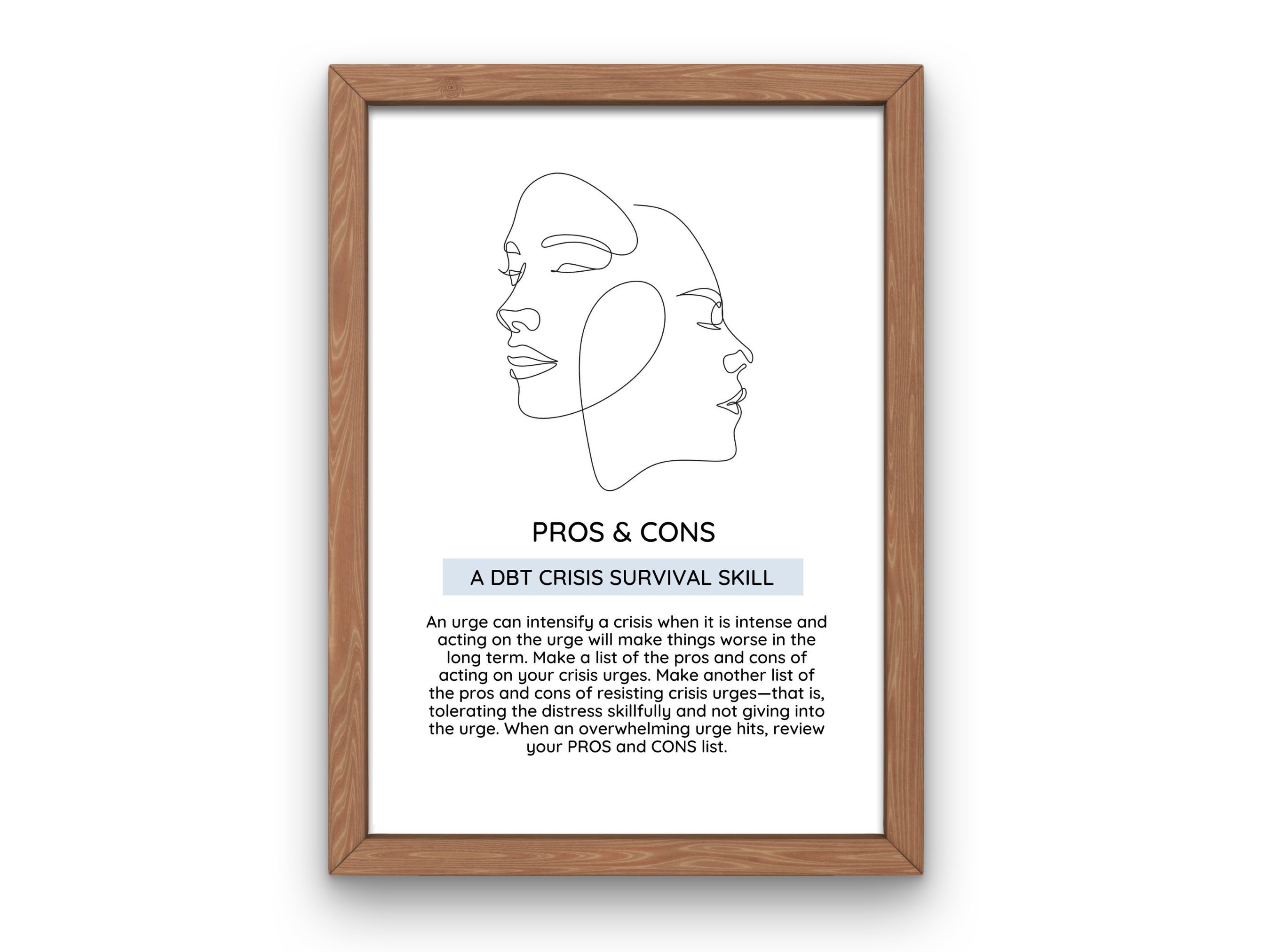 DBT Posters Bundle on Distress Tolerance Therapist Office Decor ...