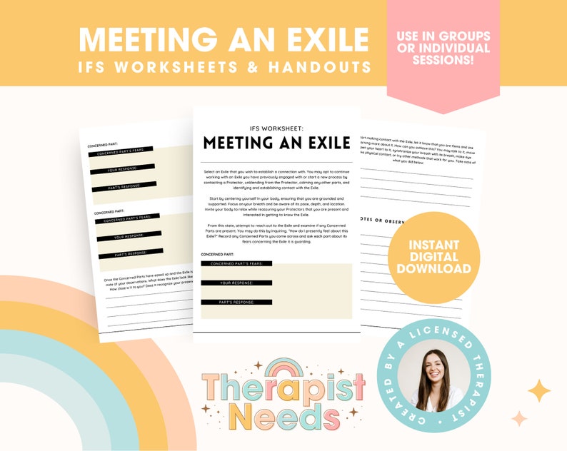 IFS Parts Exercise on Exiles Internal Family Systems Therapy Exercise ...