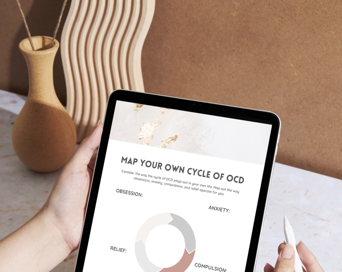 Cycle of OCD Therapy Worksheets OCD Handout for Therapists, Counselors ...