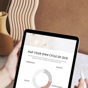 Cycle of OCD Therapy Worksheets OCD Handout for Therapists, Counselors ...