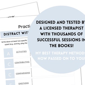 DBT ACCEPTS Skill Training Worksheets & Handouts DBT Skills - Etsy