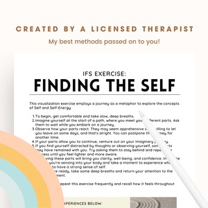 IFS Exercise on Finding the Self Internal Family Systems Therapy ...