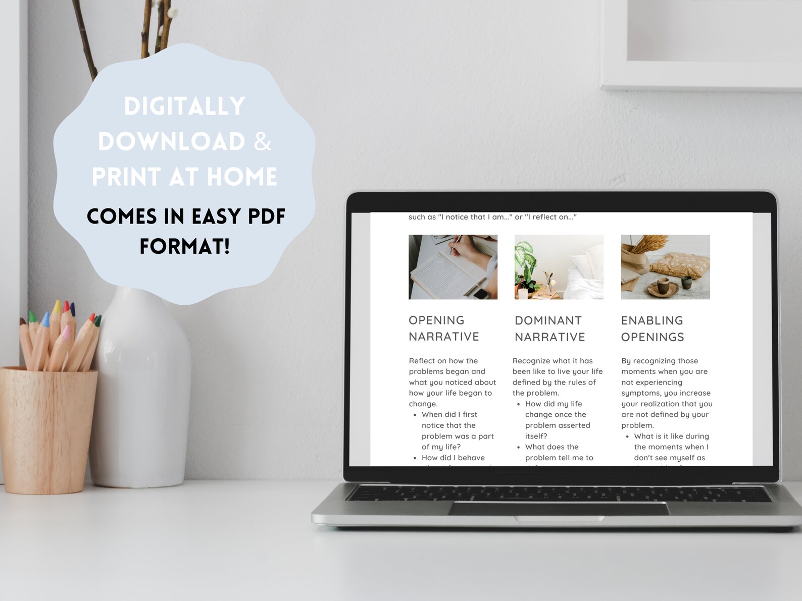 Narrative Therapy for OCD Exercise OCD Worksheets for - Etsy