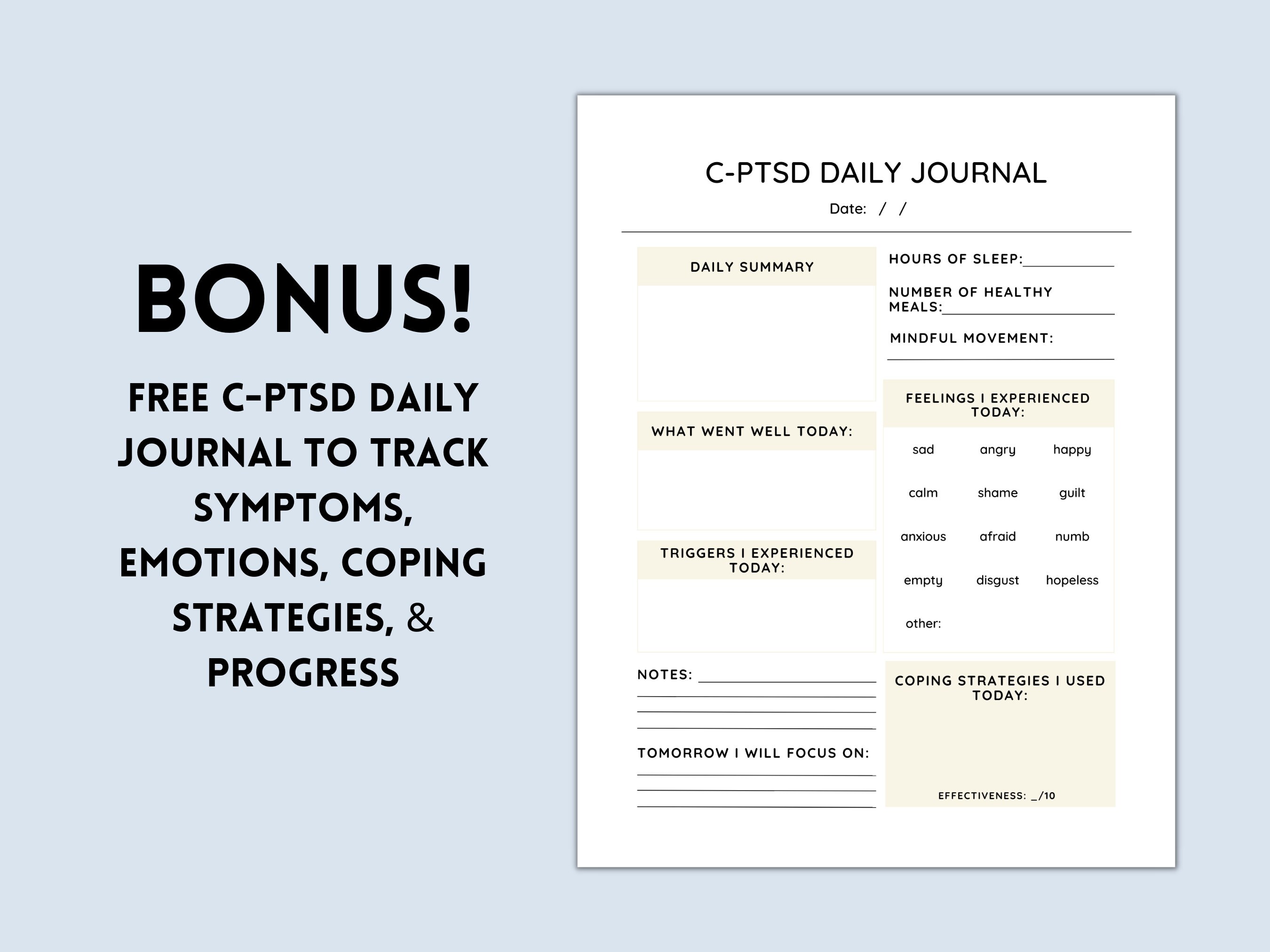 C-PTSD Workbook: C-PTSD Worksheets Trauma Therapy Complex - Etsy Australia