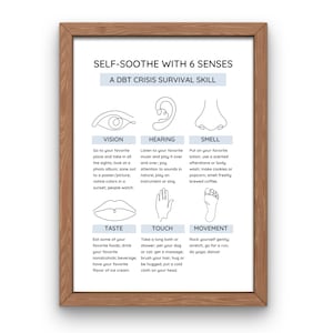 DBT Posters Bundle on Distress Tolerance Therapist Office Decor ...