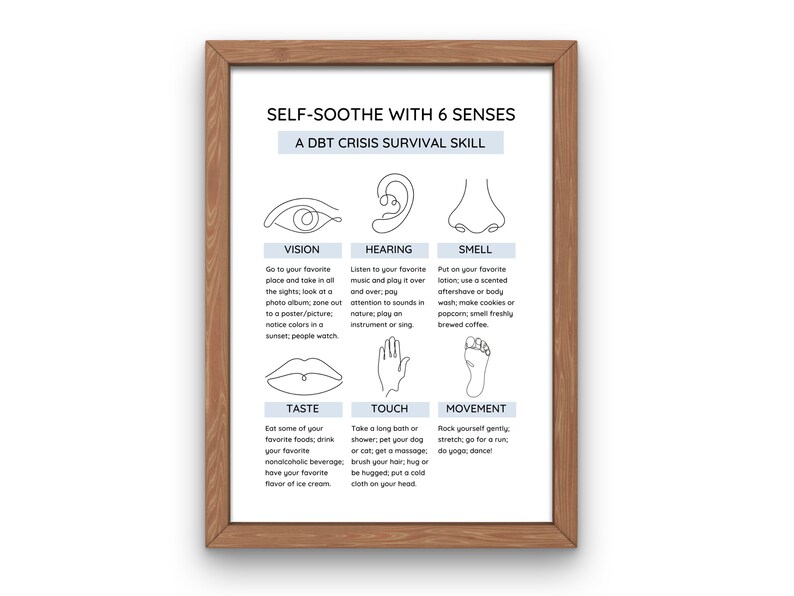 DBT Posters Bundle on Distress Tolerance Therapist Office Decor ...