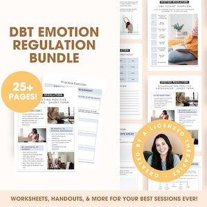 DBT Bundle: Emotion Regulation Worksheets & Handouts, DBT Skills ...