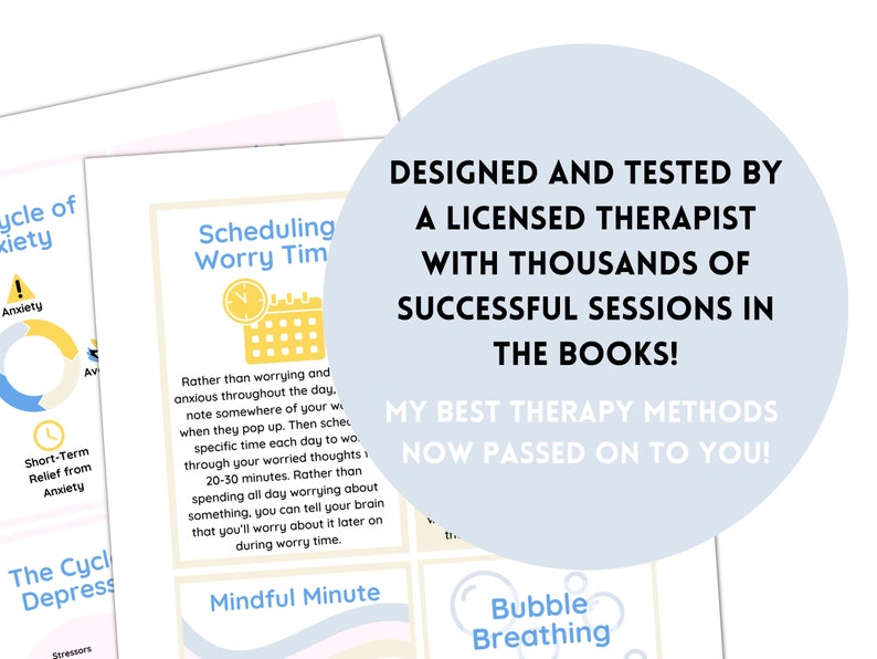 CBT Coping Cards CBT Interventions for Teens and Adults CBT - Etsy