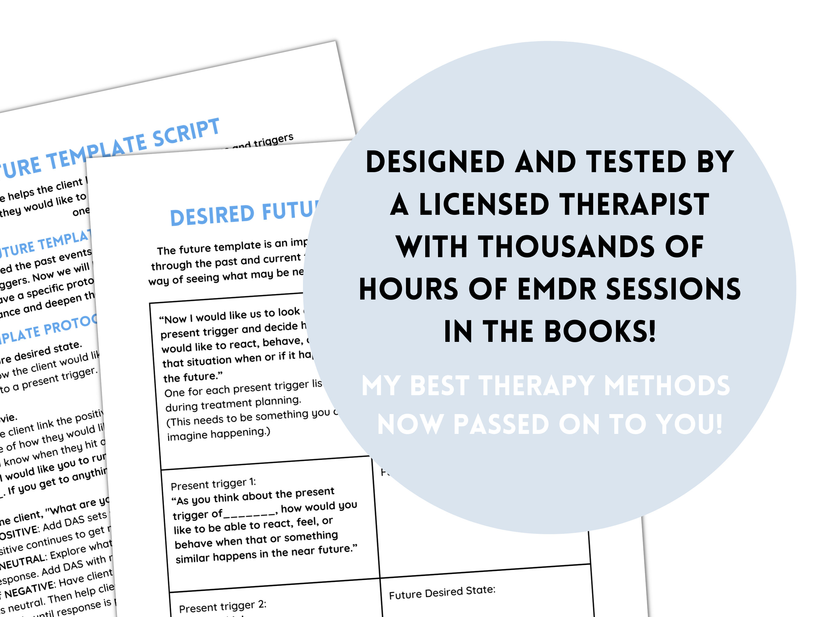 EMDR Worksheets EMDR Script Future Template EMDR Etsy Hong Kong