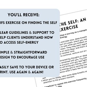 IFS Exercise on Finding the Self Internal Family Systems - Etsy