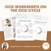 Cycle of OCD Therapy Worksheets OCD Handout for Therapists, Counselors ...