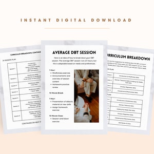 DBT Skills Curriculum Weekly Schedule DBT Therapy Worksheets, DBT ...