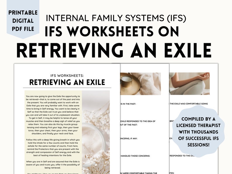 IFS Parts on Exiles Internal Family Systems Therapy Exercise - Etsy