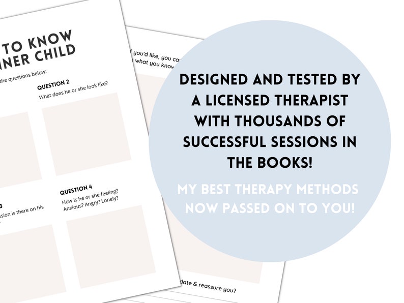 Inner Child Worksheet on Getting to Know Your Inner Child Healing ...