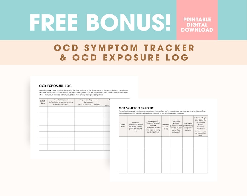 Cycle of OCD Therapy Worksheets OCD Handout for Therapists, Counselors ...