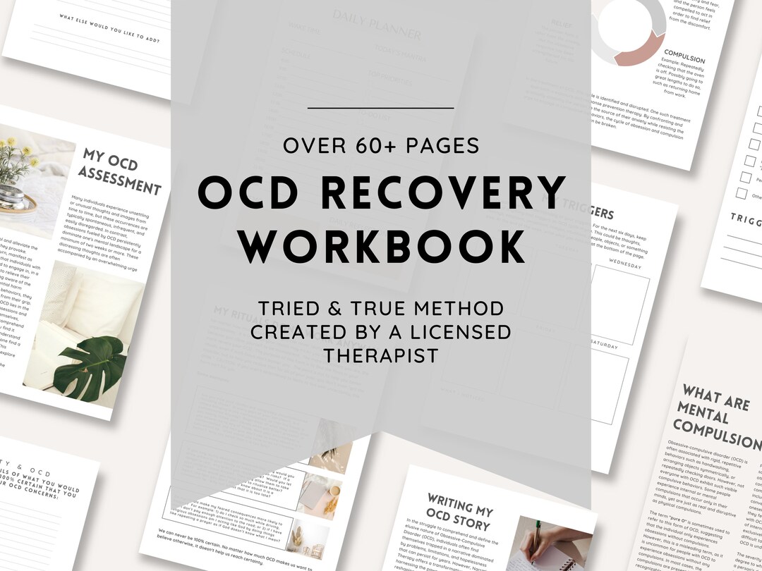 Buy OCD Workbook OCD Therapy Worksheets & Exercises OCD Journal Online ...