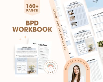 CBT Journal Therapy Worksheets and Printable Mental Health Workbook ...