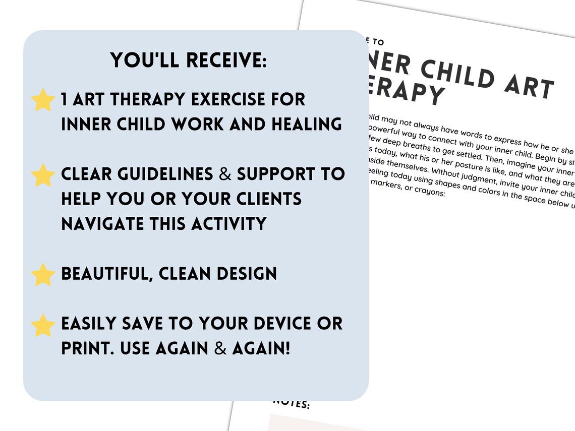 Inner Child Art Therapy Exercise Inner Child Healing Shadow Work ...