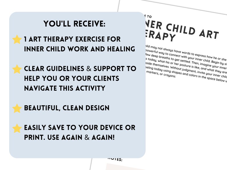 Inner Child Art Therapy Exercise Inner Child Healing - Etsy