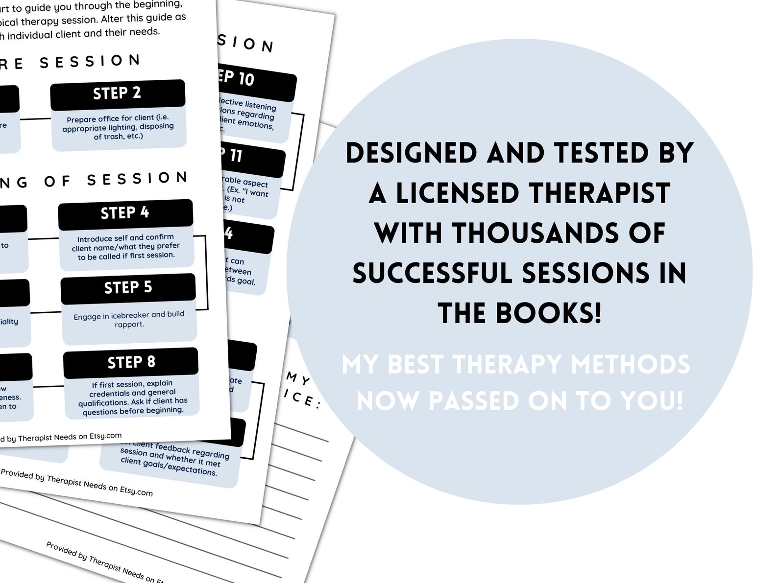 Therapy Session Flow Chart: Template for Organized Counseling - Etsy