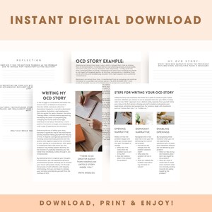 Narrative Therapy for OCD Exercise OCD Worksheets for Therapists ...