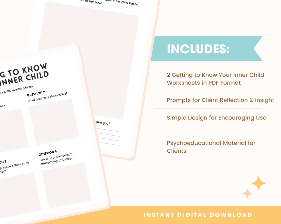 Inner Child Worksheet on Getting to Know Your Inner Child Healing ...
