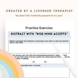 DBT ACCEPTS Skill Training Worksheets & Handouts, DBT Skills Curriculum ...