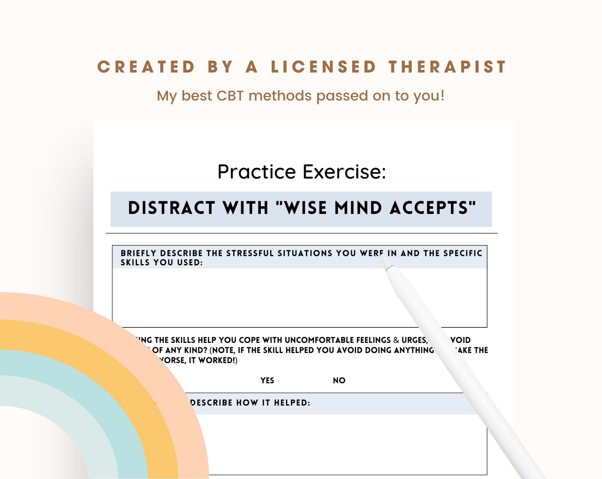 DBT ACCEPTS Skill Training Worksheets & Handouts, DBT Skills Curriculum ...