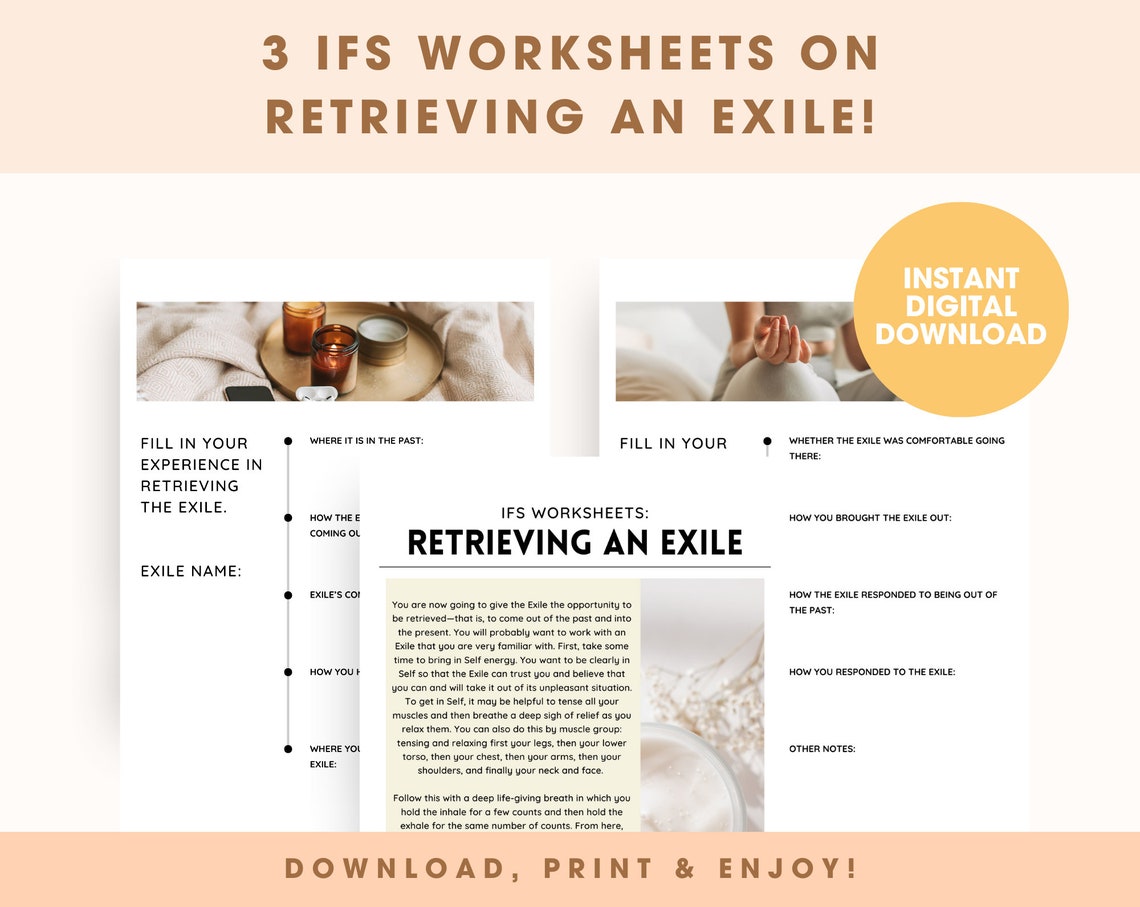 IFS Parts on Exiles Internal Family Systems Therapy Exercise ...
