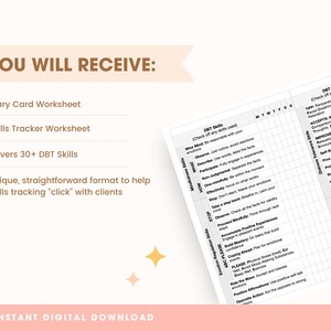 DBT Diary Card! DBT Skills Tracker, Therapy Worksheets & Handouts, DBT ...