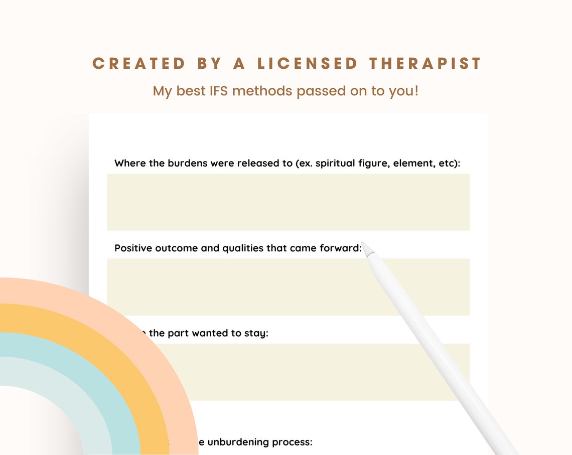 IFS Parts on Exiles Internal Family Systems Therapy Exercise ...