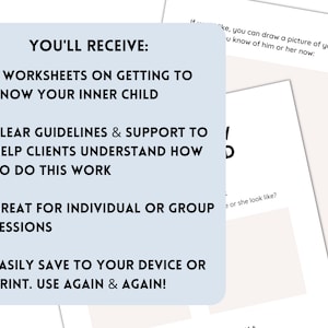 Inner Child Worksheet on Getting to Know Your Inner Child Healing ...