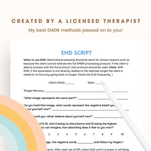 EMDR Script for EMD! Emdr Resources, Emdr Worksheets, Trauma Therapy ...