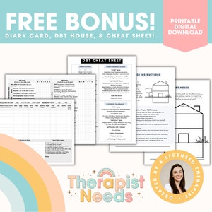 DBT Bundle DBT Flash Cards, Therapy Worksheets, DBT Skills Training ...
