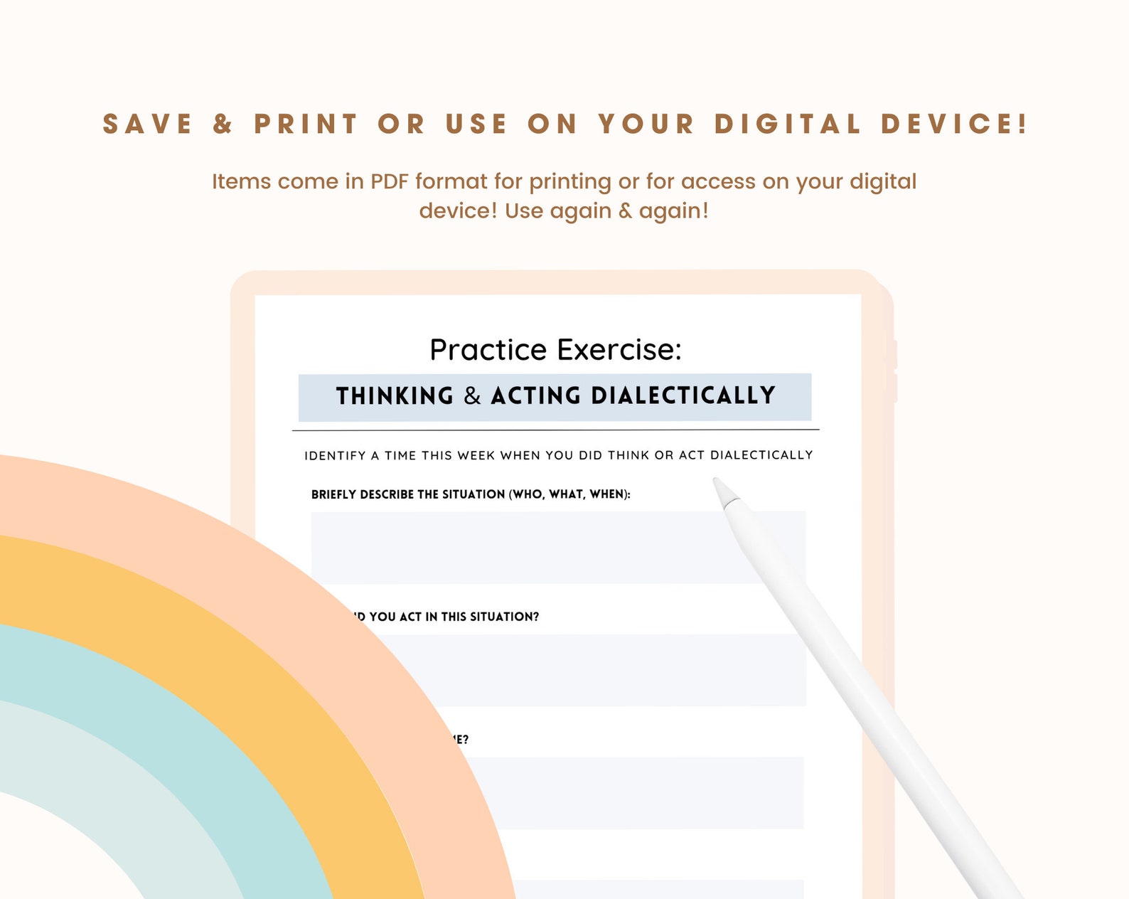 DBT Bundle: Walking the Middle Path Worksheets & Handouts, DBT Skills ...