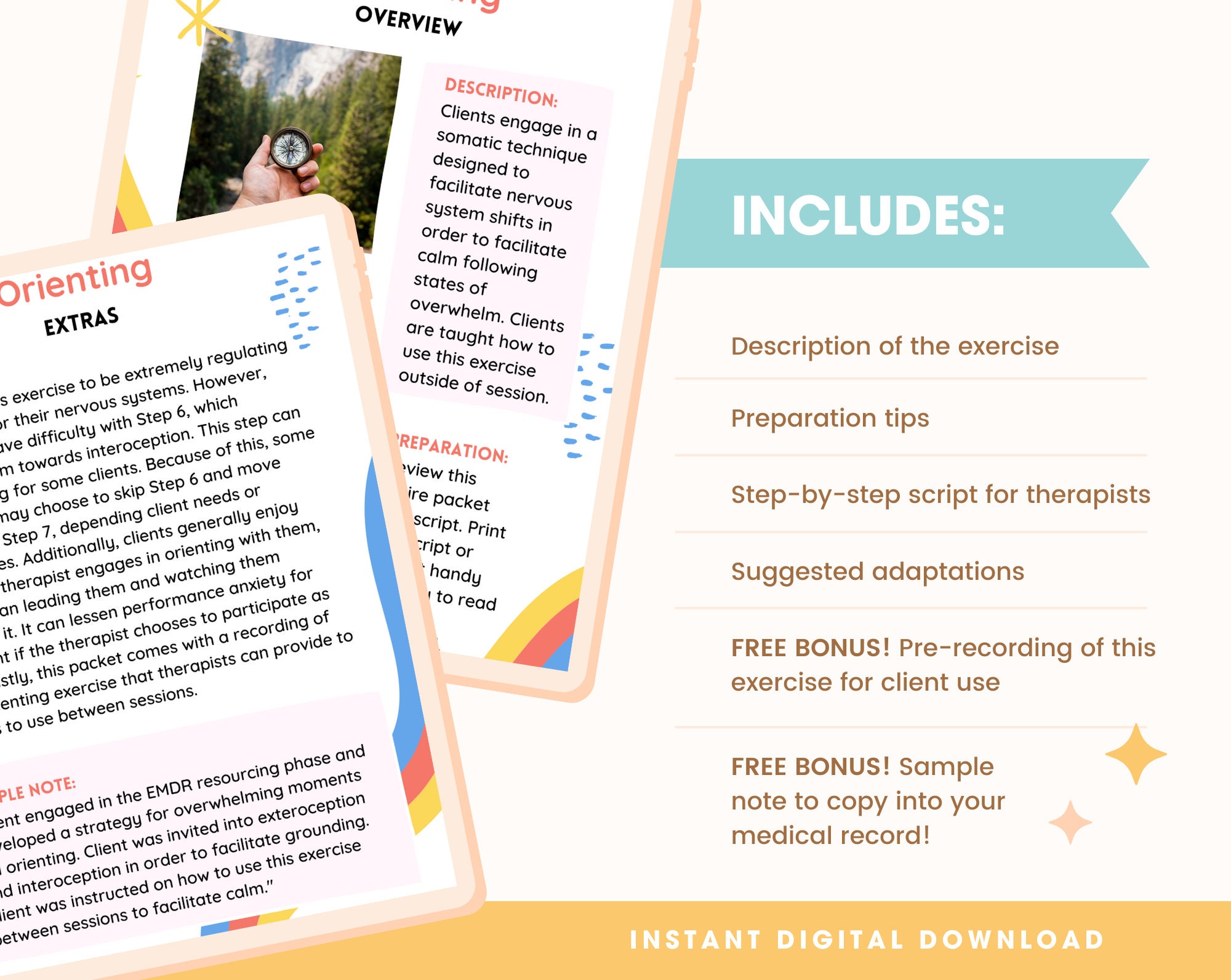 EMDR Resourcing Guide: Orienting EMDR Scripts, Somatic Therapy, Trauma ...