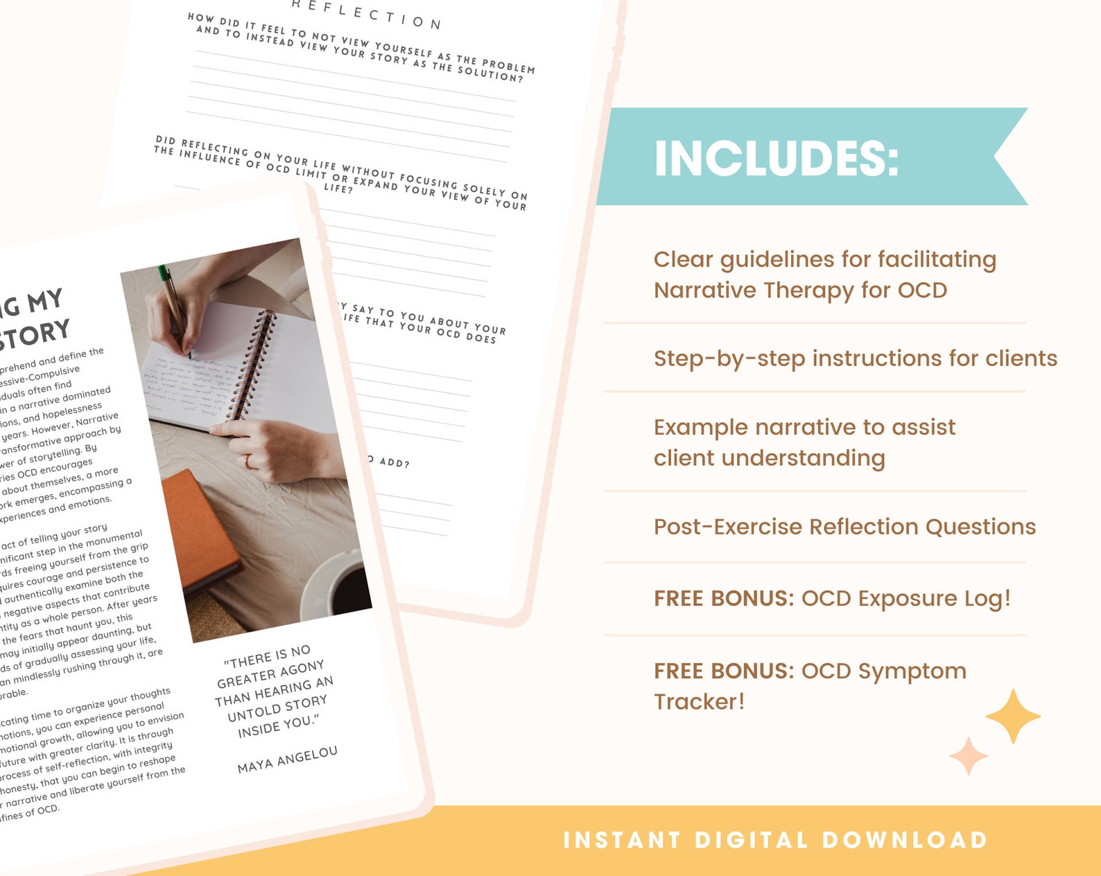 Narrative Therapy for OCD Exercise OCD Worksheets for Therapists ...