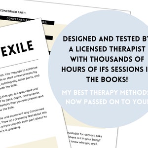 IFS Parts Exercise on Exiles Internal Family Systems Therapy - Etsy