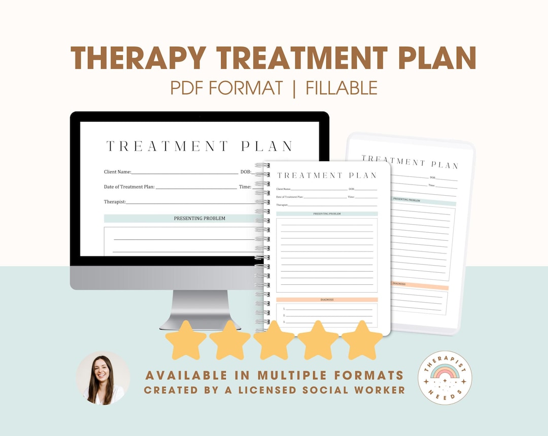 Therapy Treatment Plan Template, Counseling Treatment Plan, Form Intake ...