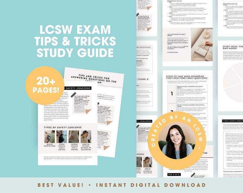 LCSW Study Guide: Tips and Tricks for Answering Questions! ASWB Exam ...