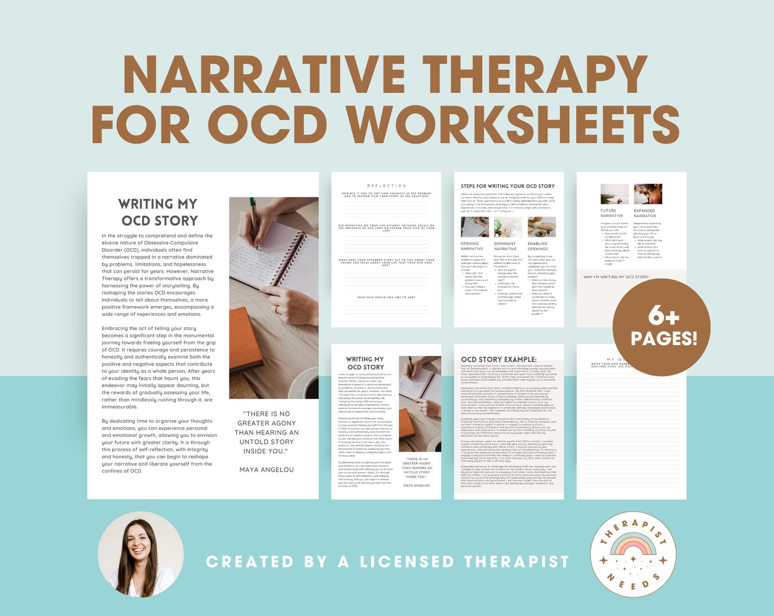 Narrative Therapy for OCD Exercise OCD Worksheets for Therapists ...