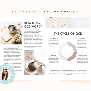 Cycle of OCD Therapy Worksheets OCD Handout for Therapists, Counselors ...