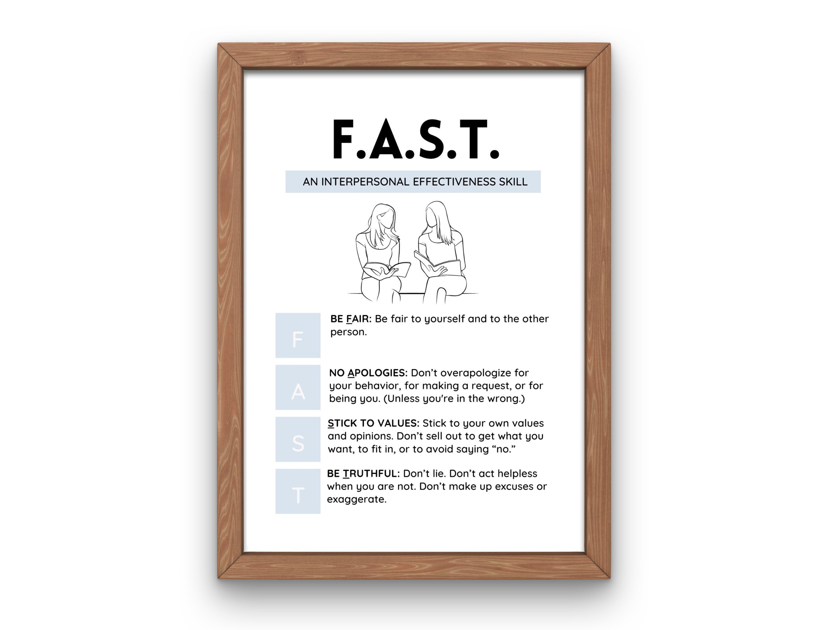 DBT Posters Bundle on Interpersonal Effectiveness Therapist Office ...