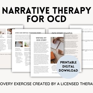 Narrative Therapy for OCD Exercise OCD Worksheets for - Etsy